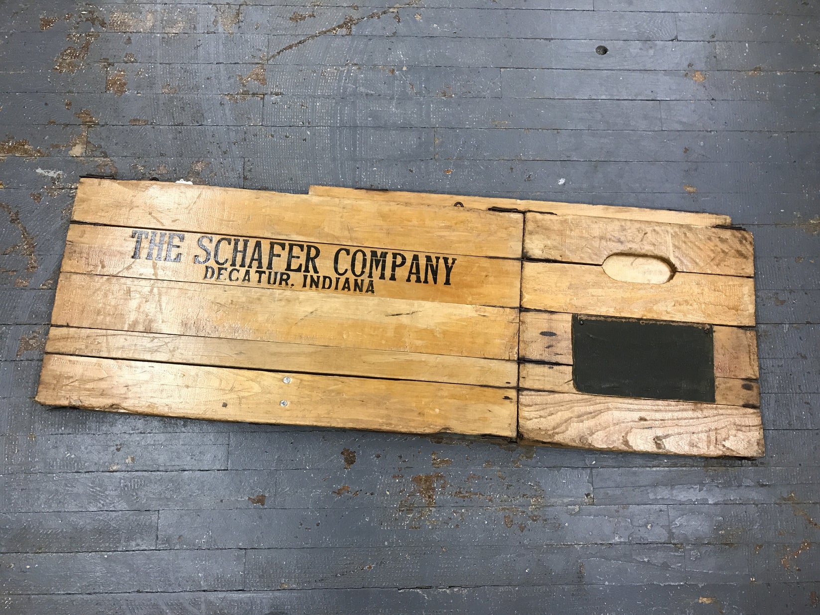 Antique Vintage Hubbard's Wire Sewed Folding Box Schafer Company ...