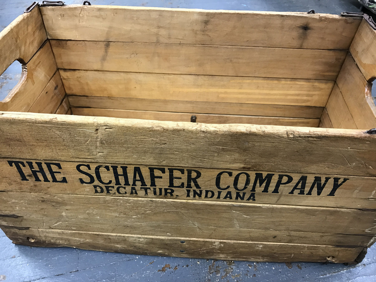 Antique Vintage Hubbard's Wire Sewed Folding Box Schafer Company ...