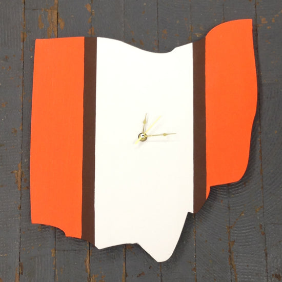 State of Ohio Hand Crafted 13" Cincinnati Bengals NFL Football Clock ...