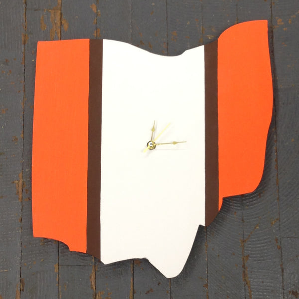 State of Ohio Hand Crafted 13" Cincinnati Bengals NFL Football Clock ...