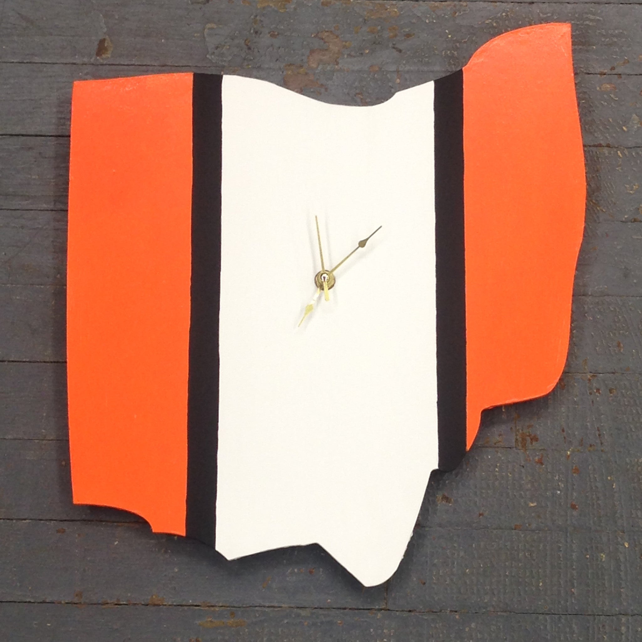 State of Ohio Hand Crafted 13" Cincinnati Bengals NFL Football Clock ...