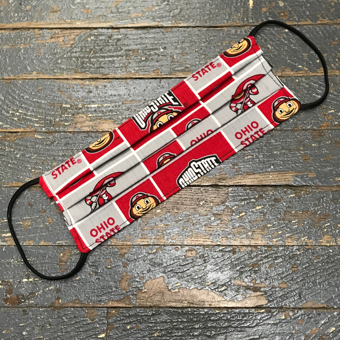 Ohio State Buckeyes OSU Handmade Cotton Cloth Face Mask Reversible Reu ...