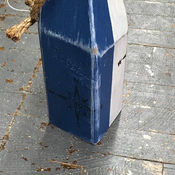 Blue Lake Nautical Boat Buoy Wood Pylon Painted Decoration – TheDepot ...