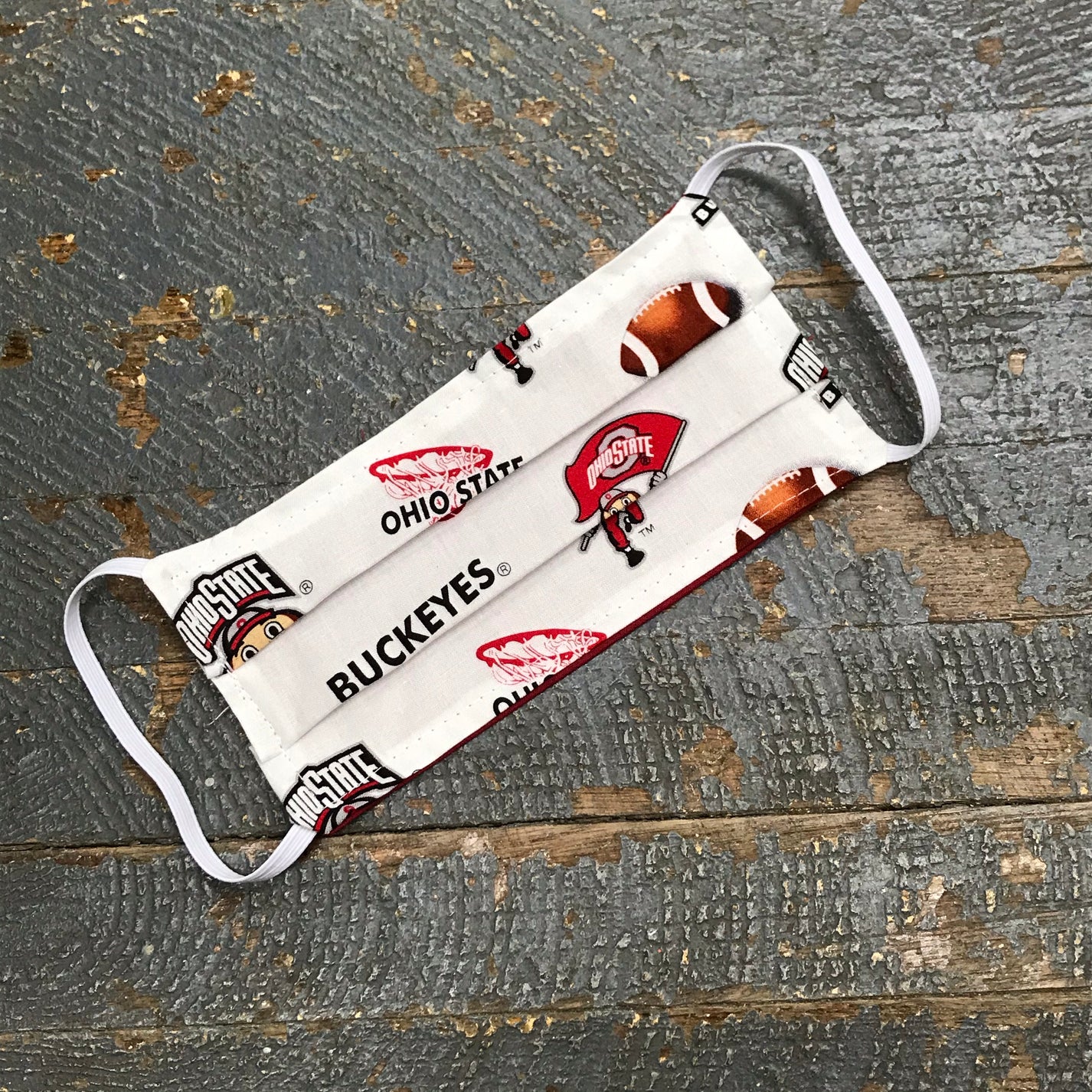 Ohio State Buckeyes OSU Handmade Cotton Cloth Face Mask Reversible Reu ...