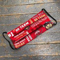 Ohio State Buckeyes OSU Handmade Cotton Cloth Face Mask Reversible Reu ...